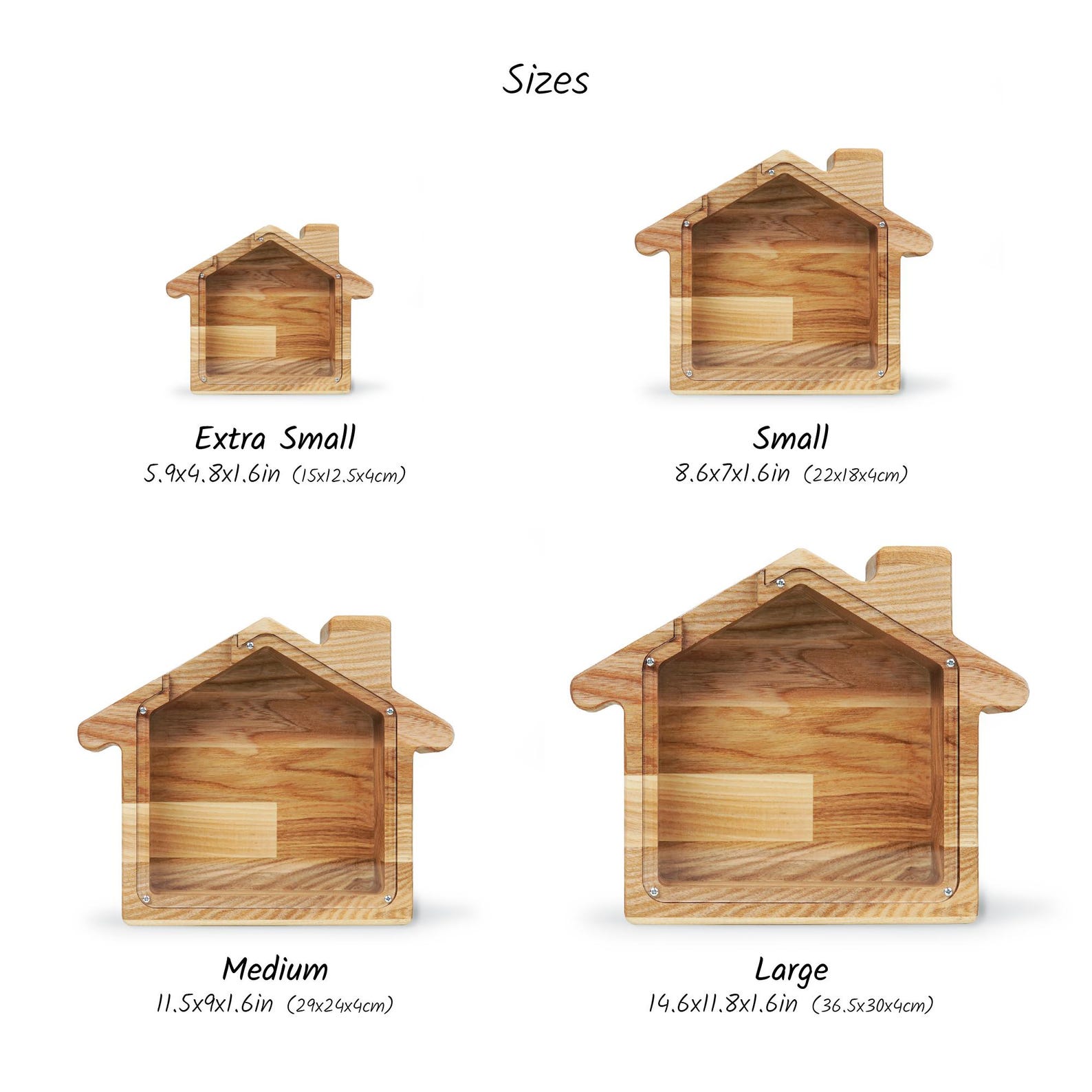 Small Piggy Bank House, Personalized House Piggy Bank, Wood Piggy Bank ...