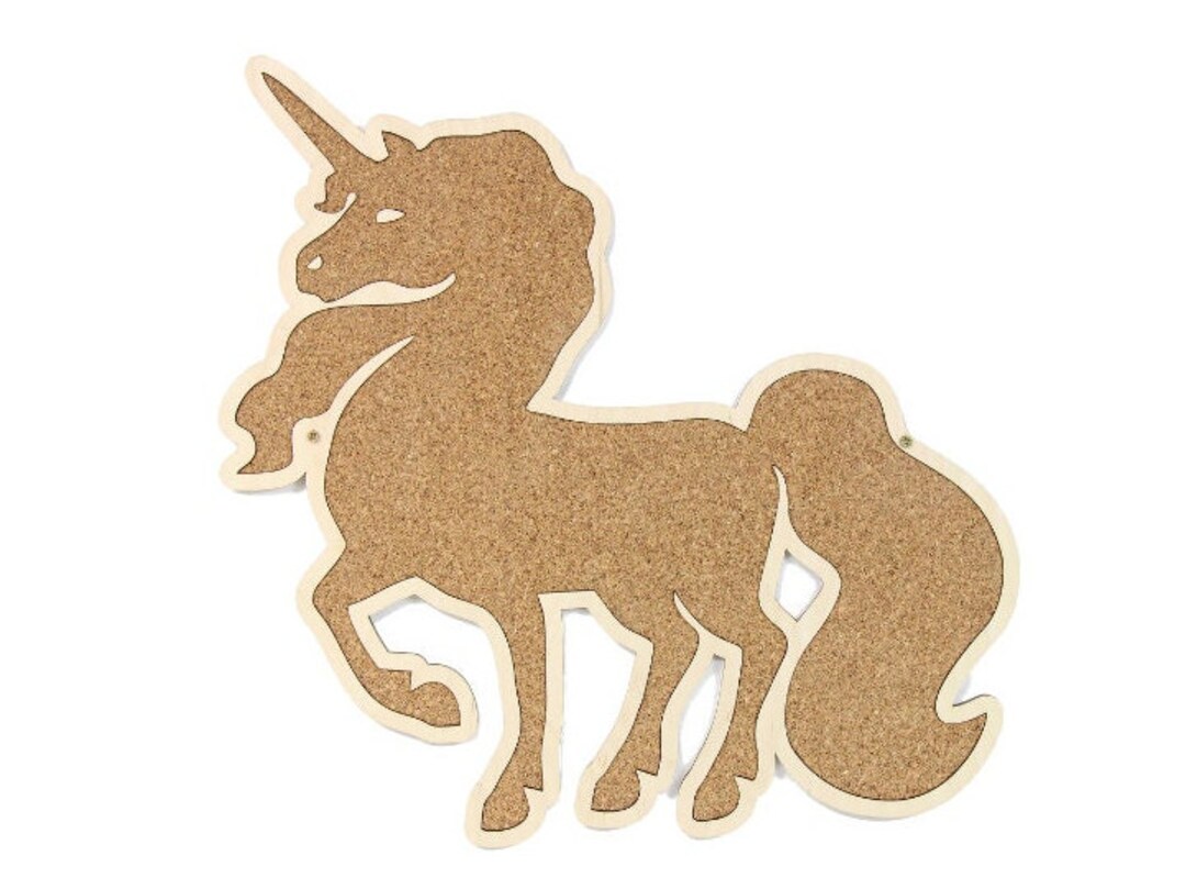 Unicorn Wall Cork Board , Easy Attaching Pin Board, Memo Board ...