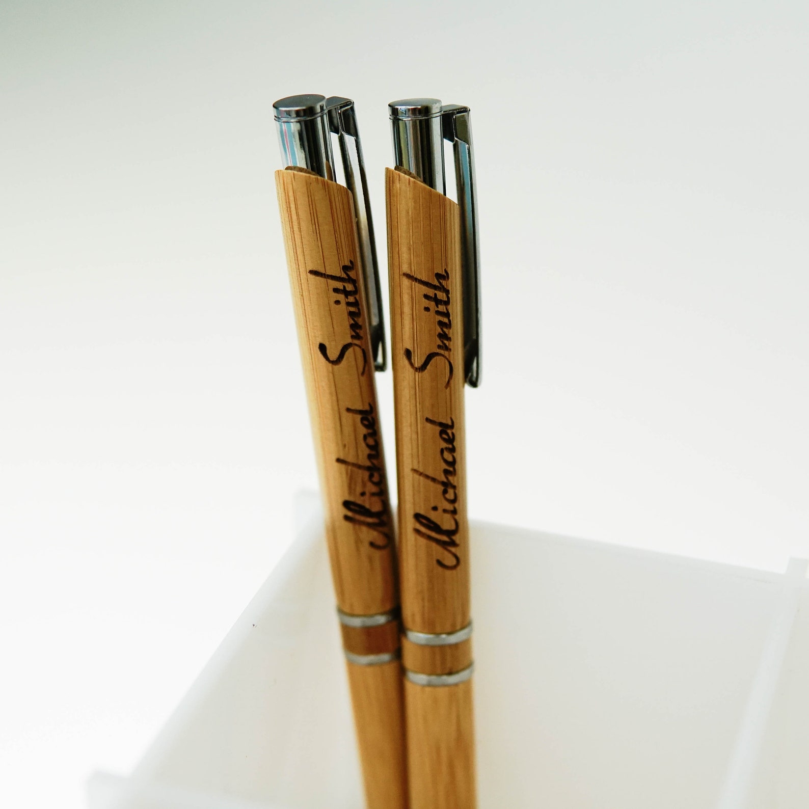Bamboo Wood Pen Personalized Engraved, Wooden Ballpoint Pen Gift ...