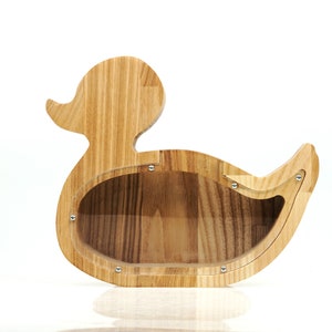 Personalized Coin Box Duck, Custom Gift Duckling Piggy Bank, Small Duck ...