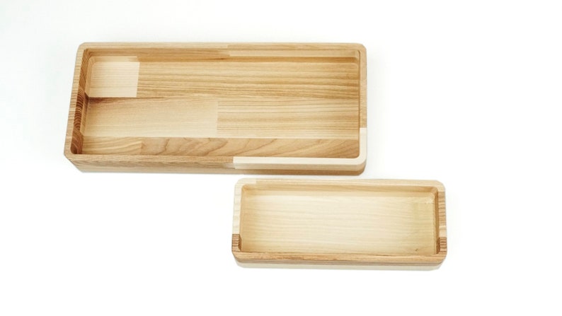 Wooden Cutlery Box From Natural Oak, Wood Kitchen Toolbox, Custom ...