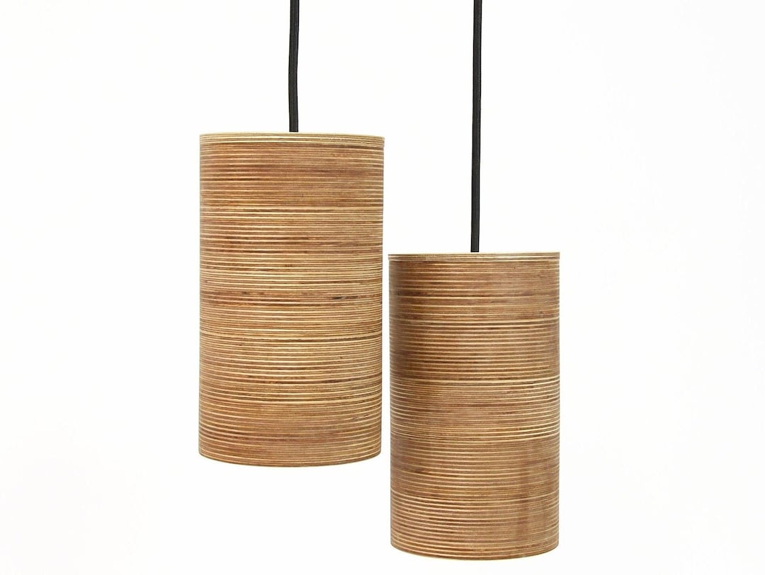 Wood Lamp, Hanging Lights, Set of Lights, Pendant Chandelier, Pendant ...