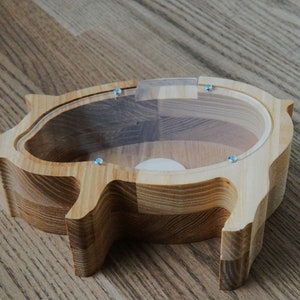 Small Pig Money Box, Tiny Size Piggy Bank Pig, Wooden Fund Box Farm ...