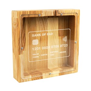 Square Shape Piggy Bank, Personalized Geometrical Form Money Box ...