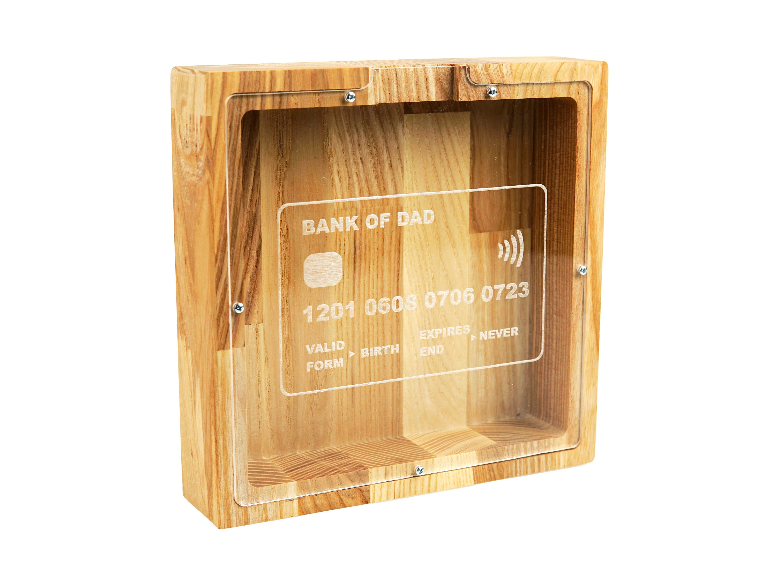Square Shape Piggy Bank, Personalized Geometrical Form Money Box ...