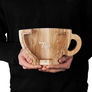 Personalized Tip Box for Restaurants, Custom Donation Box, Tip Jar for ...