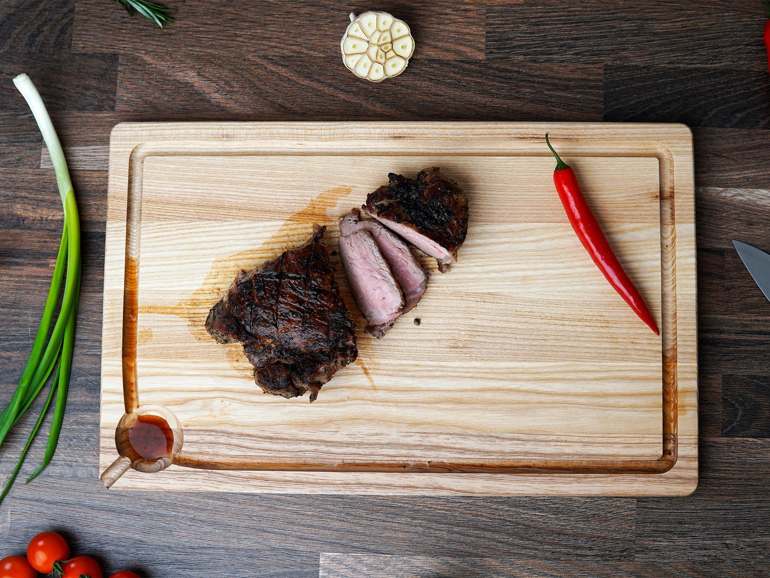 Wooden Ashwood Cutting Board With Juice Groove, Unique High Quality ...