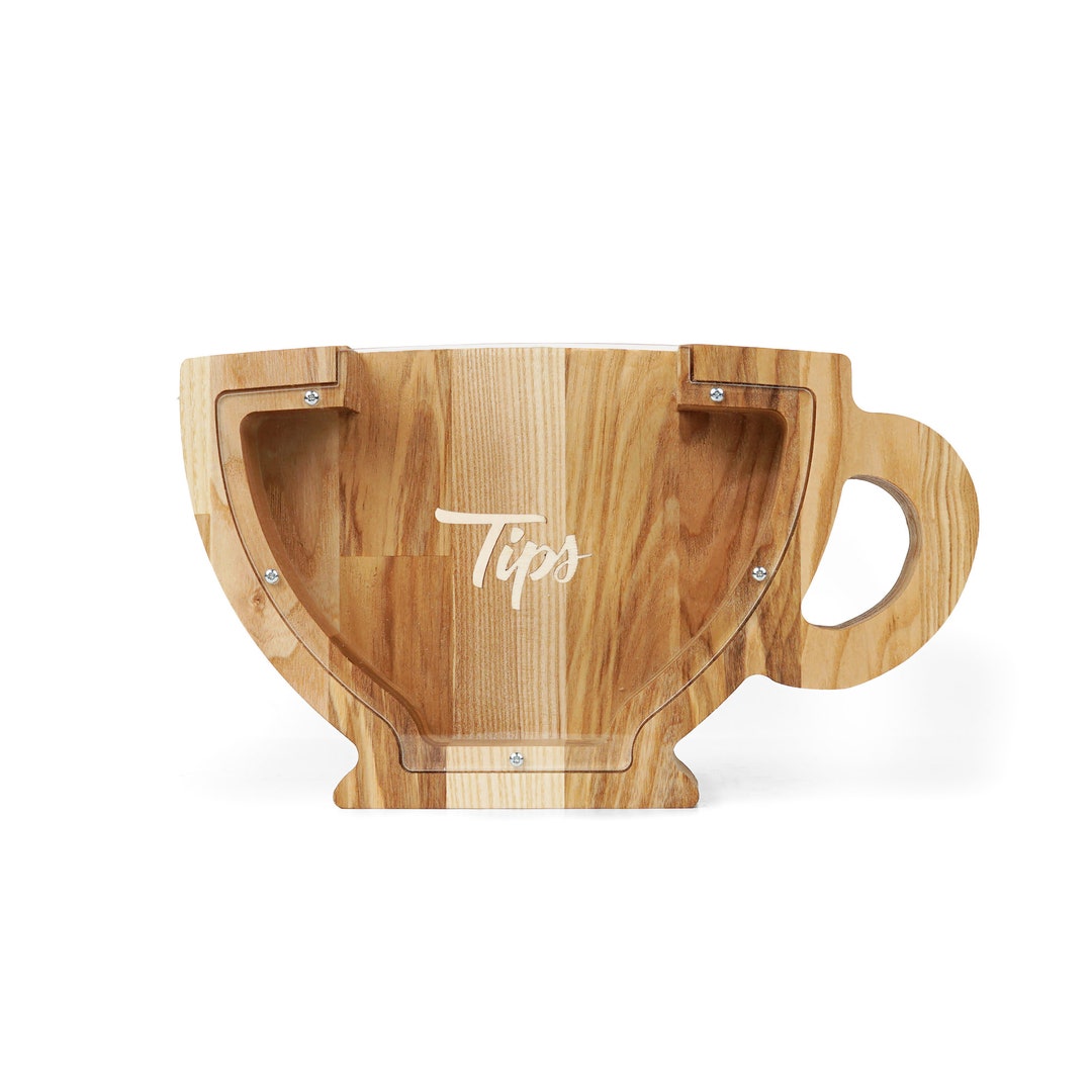 Personalized Tip Box for Restaurants, Custom Donation Box, Tip Jar for ...