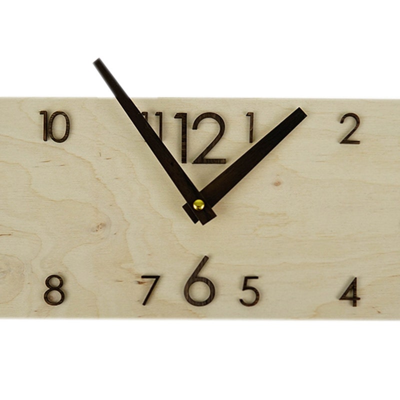 Natural Wood Clock - Etsy