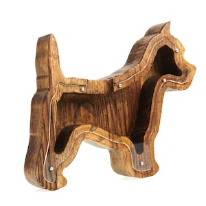 Dog Piggy Bank, Personalized Gift Coin Box, Dogs Lover Gift Engraved ...