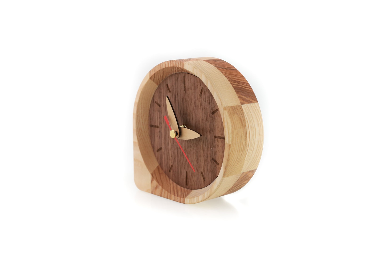 Wooden Desk Clock, Desk Clock Gift, Desk Decor, Desk Clock Wood, Ash ...