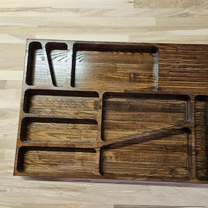 Custom Wooden Drawer Inserts, Wood Kitchen Tools Tray by Order ...