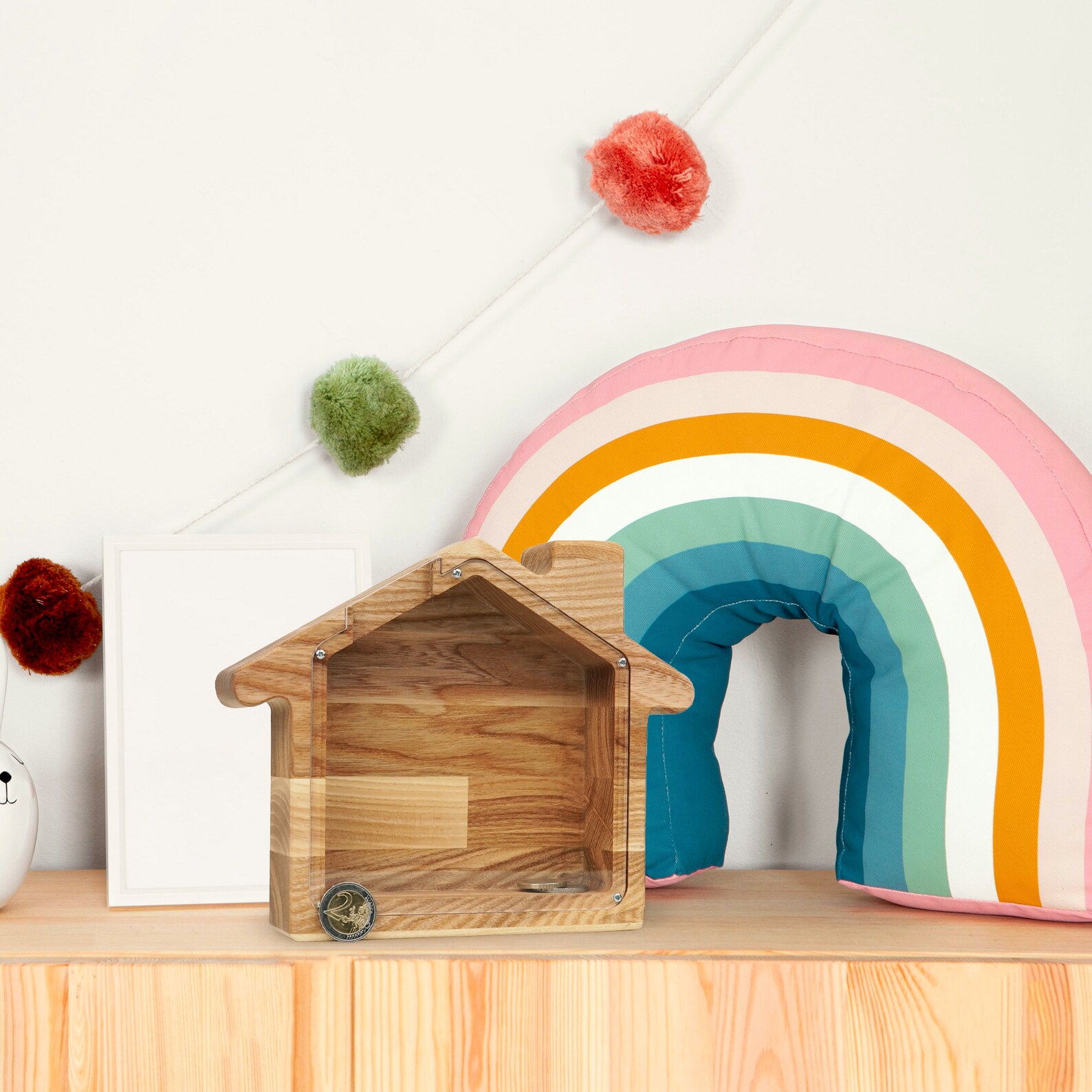 Small Piggy Bank House, Personalized House Piggy Bank, Wood Piggy Bank ...
