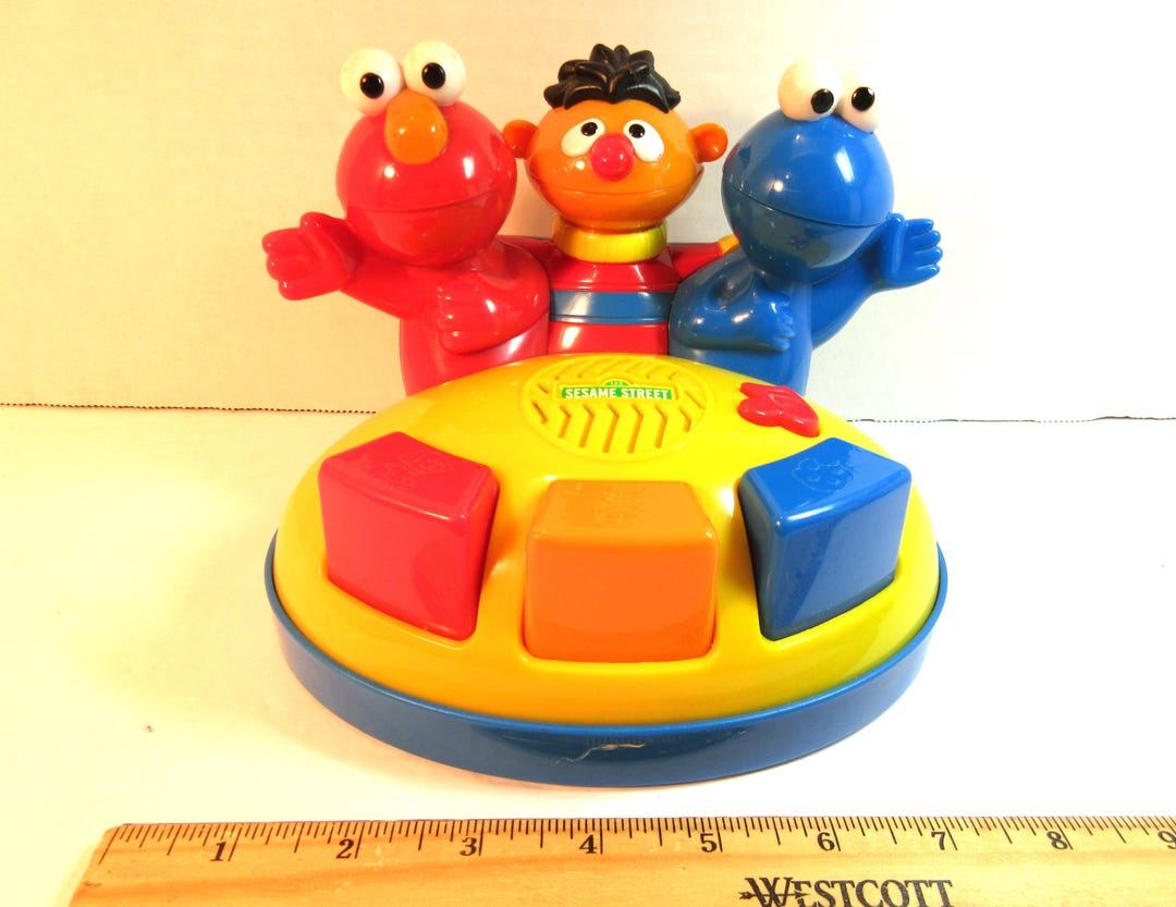 Mattel Sesame Street Toy Elmo's Giggle Gang Piano Tested SOUNDS MUSIC ...