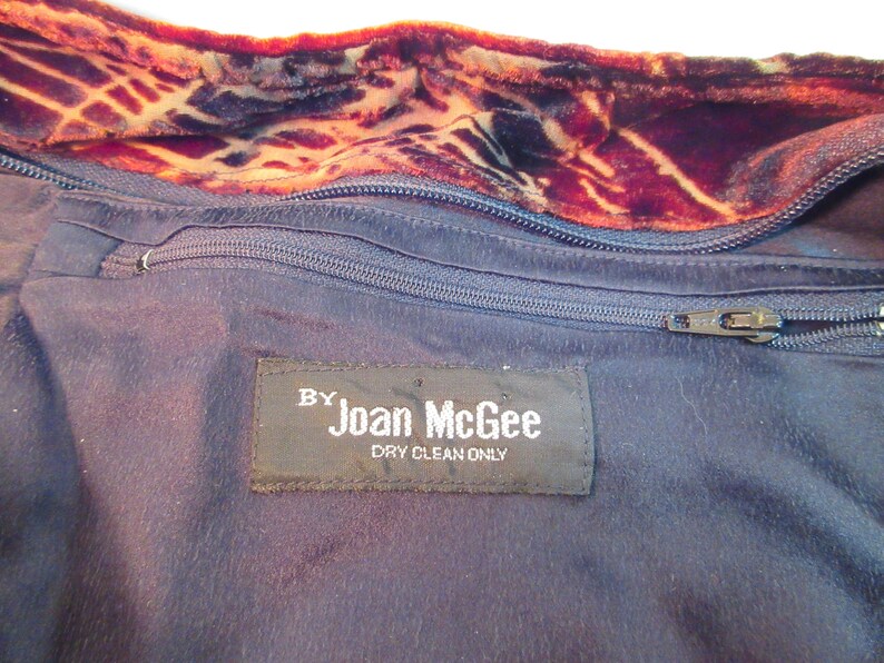 JOAN Mcgee Ombre Silk Velvet Art to Wear Oversize Shoulder Bag EUC - Etsy