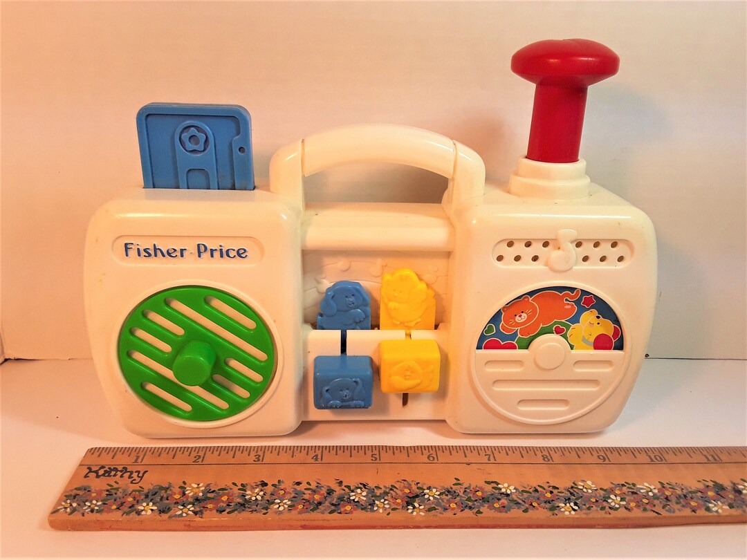 Vintage Fisher Price Boom Box Radio Plays this Old - Etsy