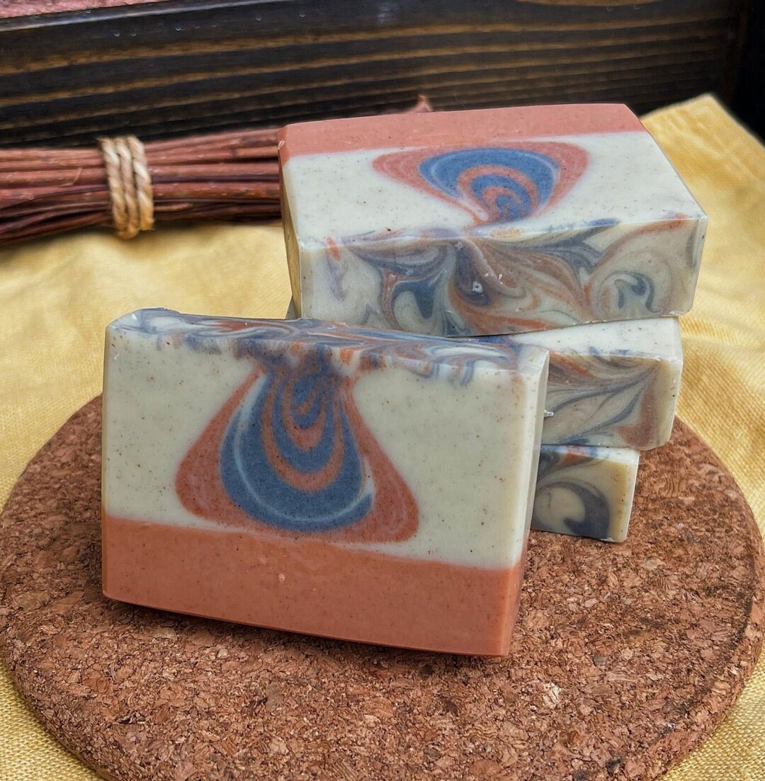 Sandalwood Men's Soap, Natural Handcrafted W/ Nourishing Clays ...