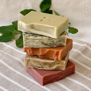 Organic Soap Set - 5 Vegan Artisan Bars for Healthy Glowing Skin ...