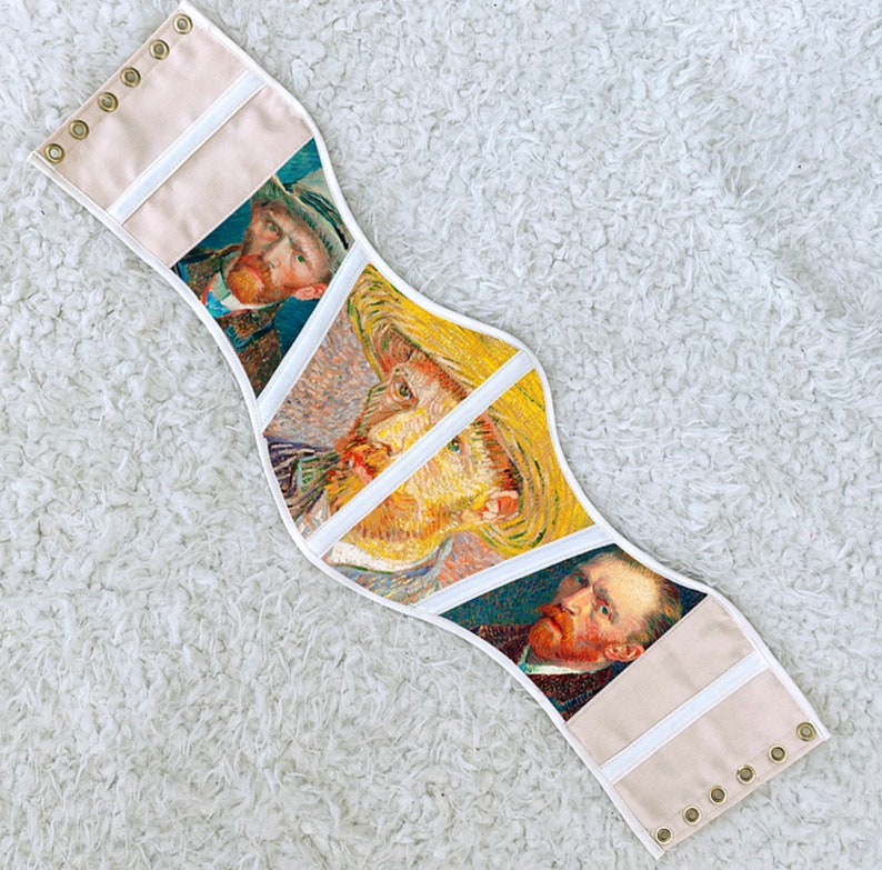 Handmade Underbust Corset Belt • Vincent Van Gogh Self-portrait Series ...