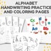 Kids Alphabet Handwriting and Coloring Practice Worksheets | Color and ...