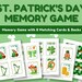 St. Patrick's Day Printable Memory Matching Game for Kids | Instant ...