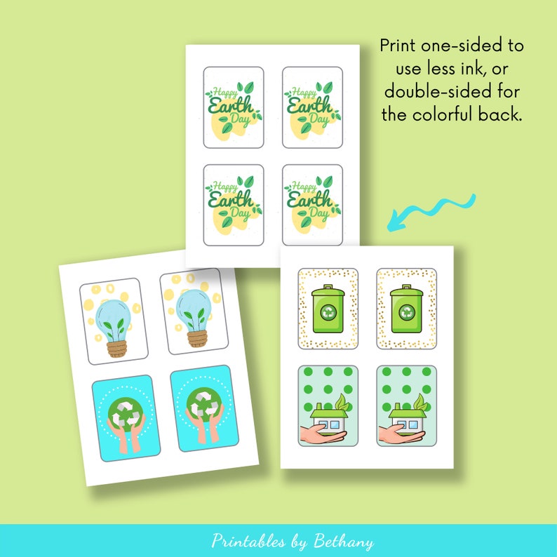 Earth Day Memory Matching Game for Kids Quick and Easy Printable ...