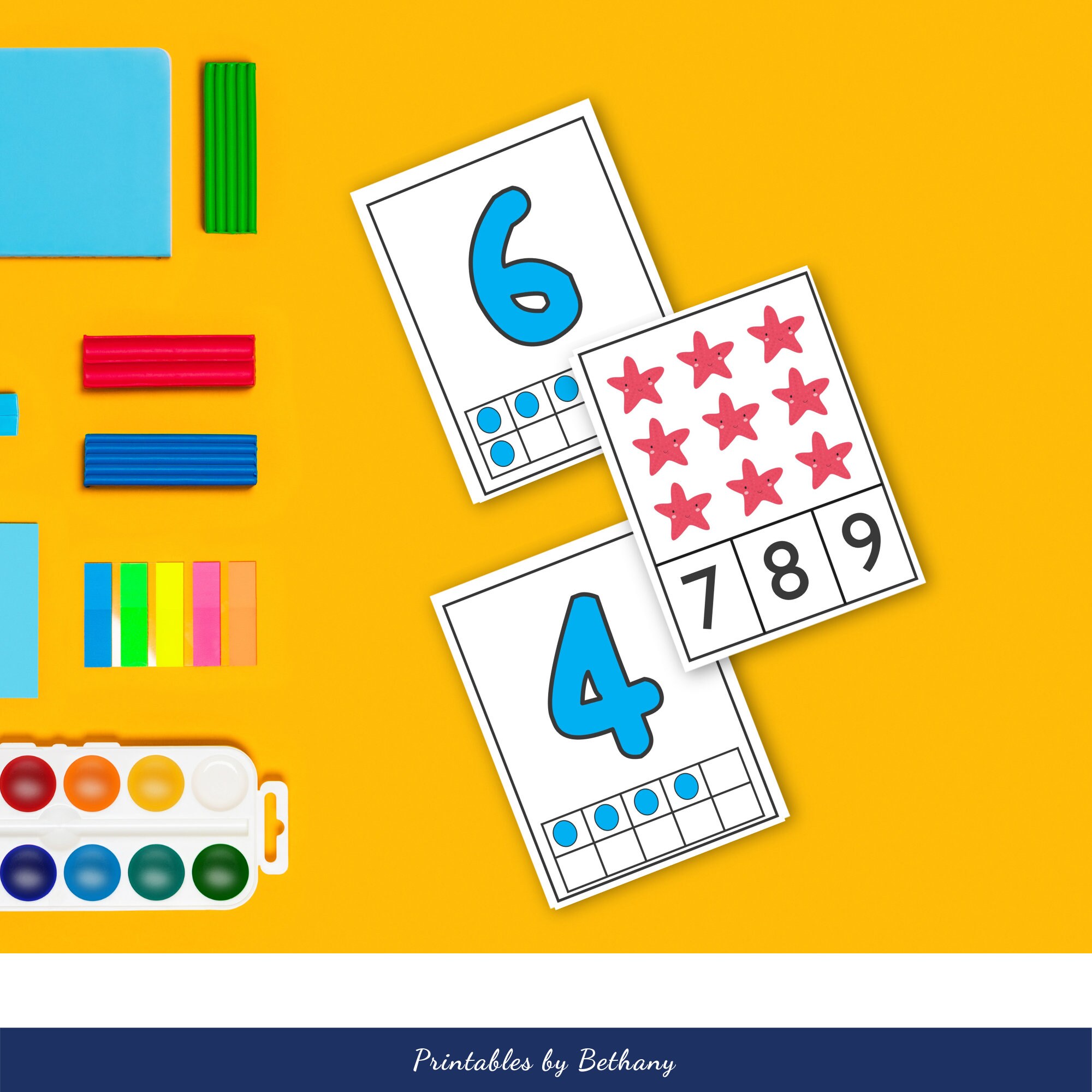 Ocean Learn to Count Activity and Coloring Pack | Includes Flashcards ...