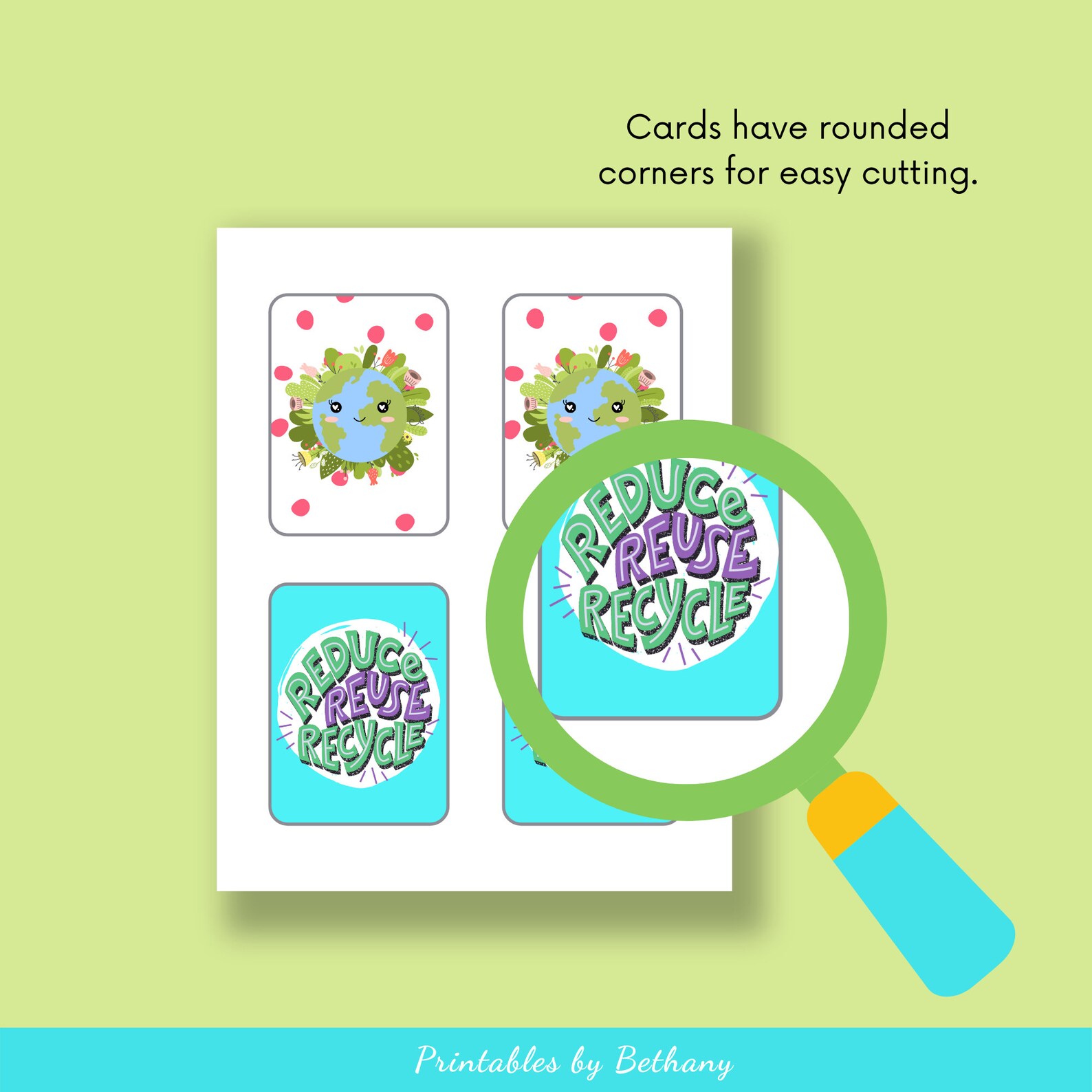 Earth Day Memory Matching Game for Kids Quick and Easy Printable ...