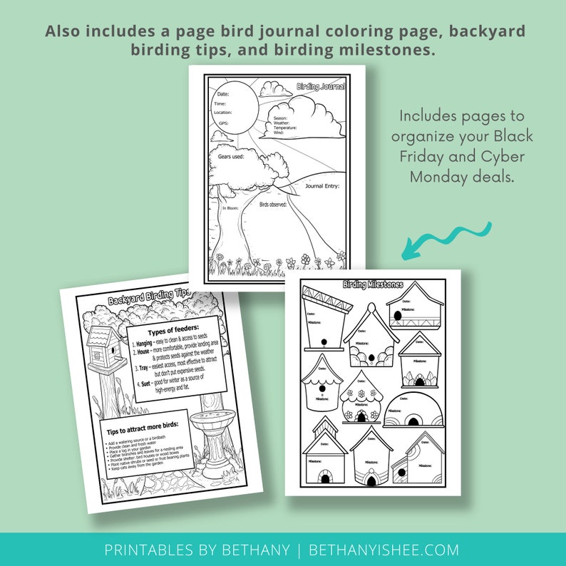 Bird Watching Coloring Journal for Kids Birds and Birding for ...