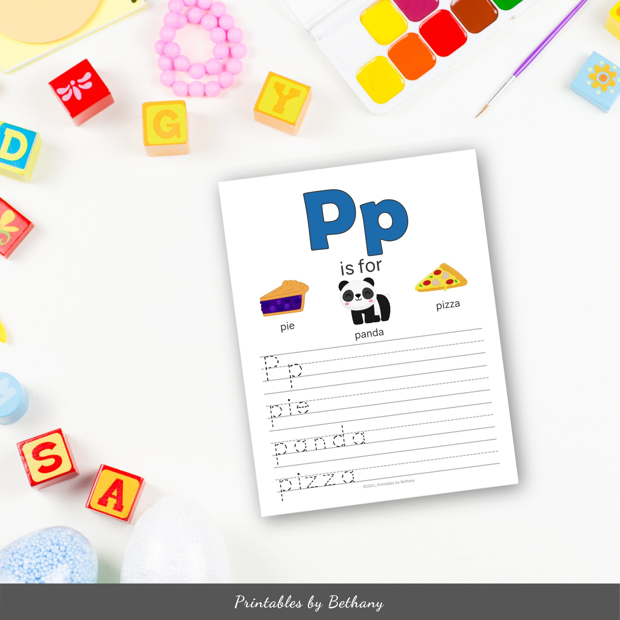 Kids Alphabet Handwriting and Coloring Practice Worksheets | Color and ...
