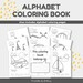 Kids Alphabet Handwriting and Coloring Practice Worksheets | Color and ...