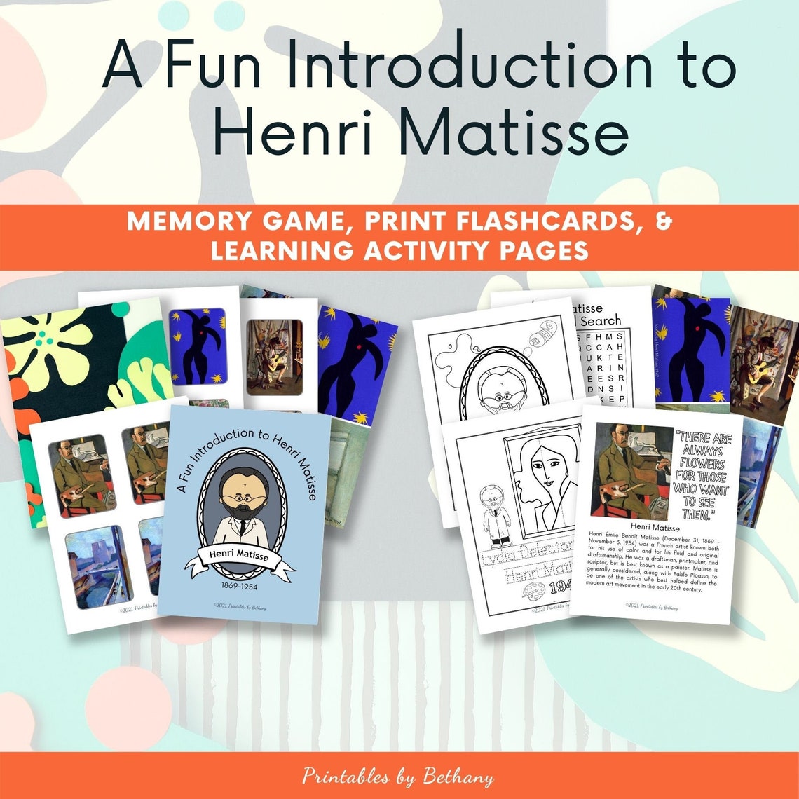 Henri Matisse Famous Artist | A Fun Introduction for Young Kids With ...