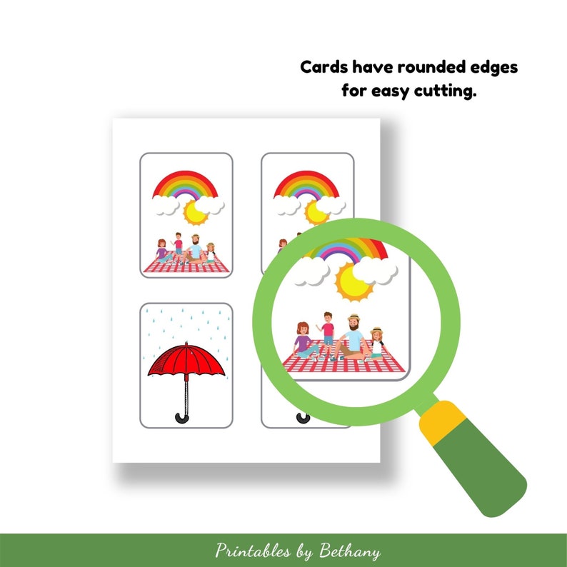 Spring Themed Printable Memory Matching Game for Kids | Instant ...
