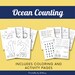 Ocean Learn to Count Activity and Coloring Pack Includes - Etsy
