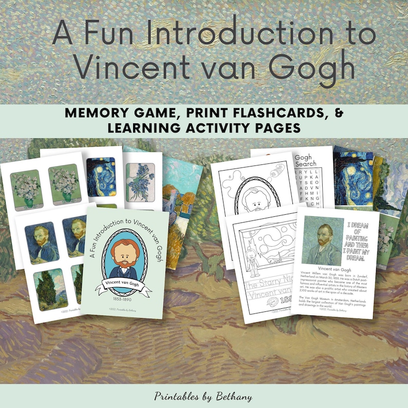 Vincent Van Gogh Famous Artist | A Fun Introduction for Young Kids With ...