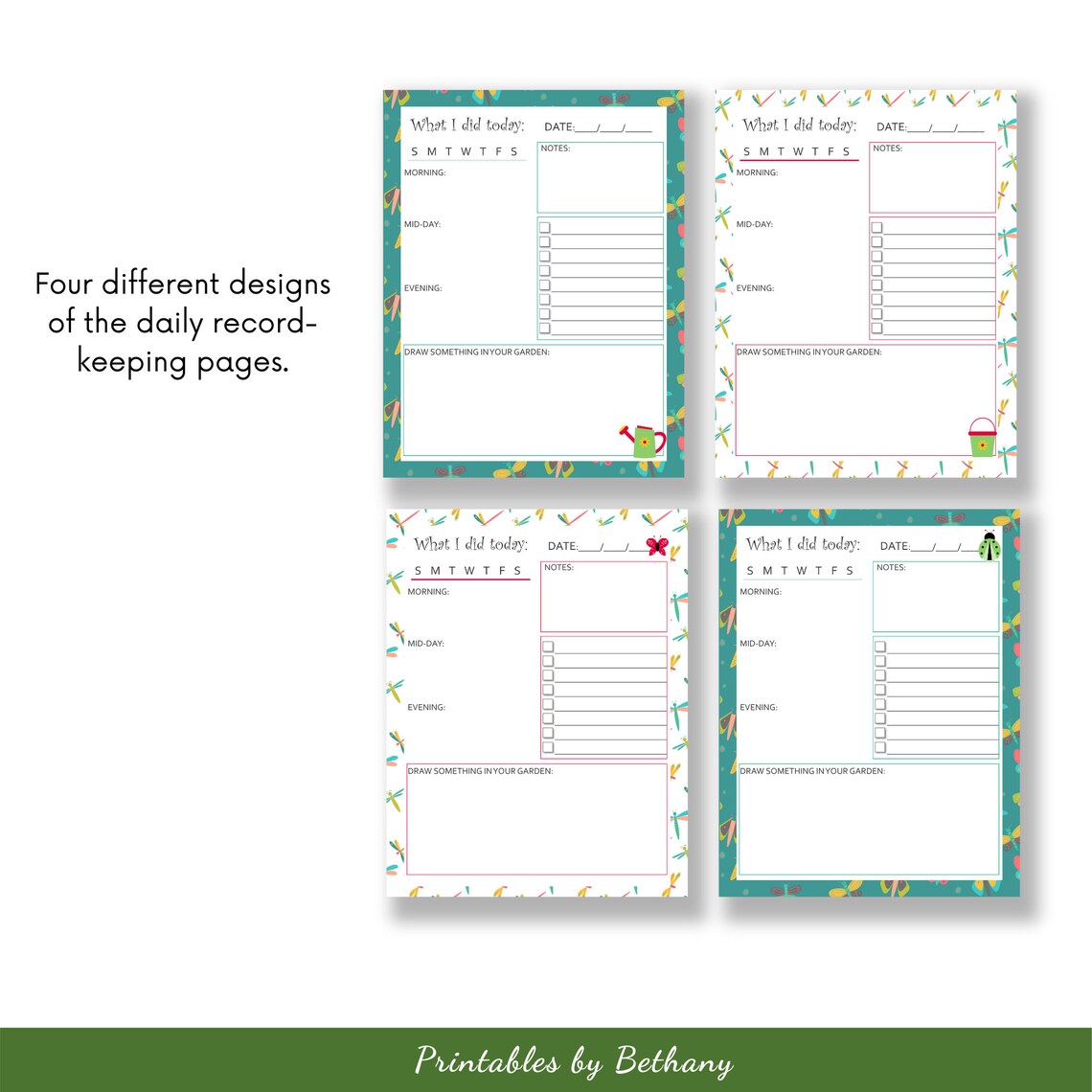 Kid's Printable Gardening Journal | Have Spring and Summer Fun While ...