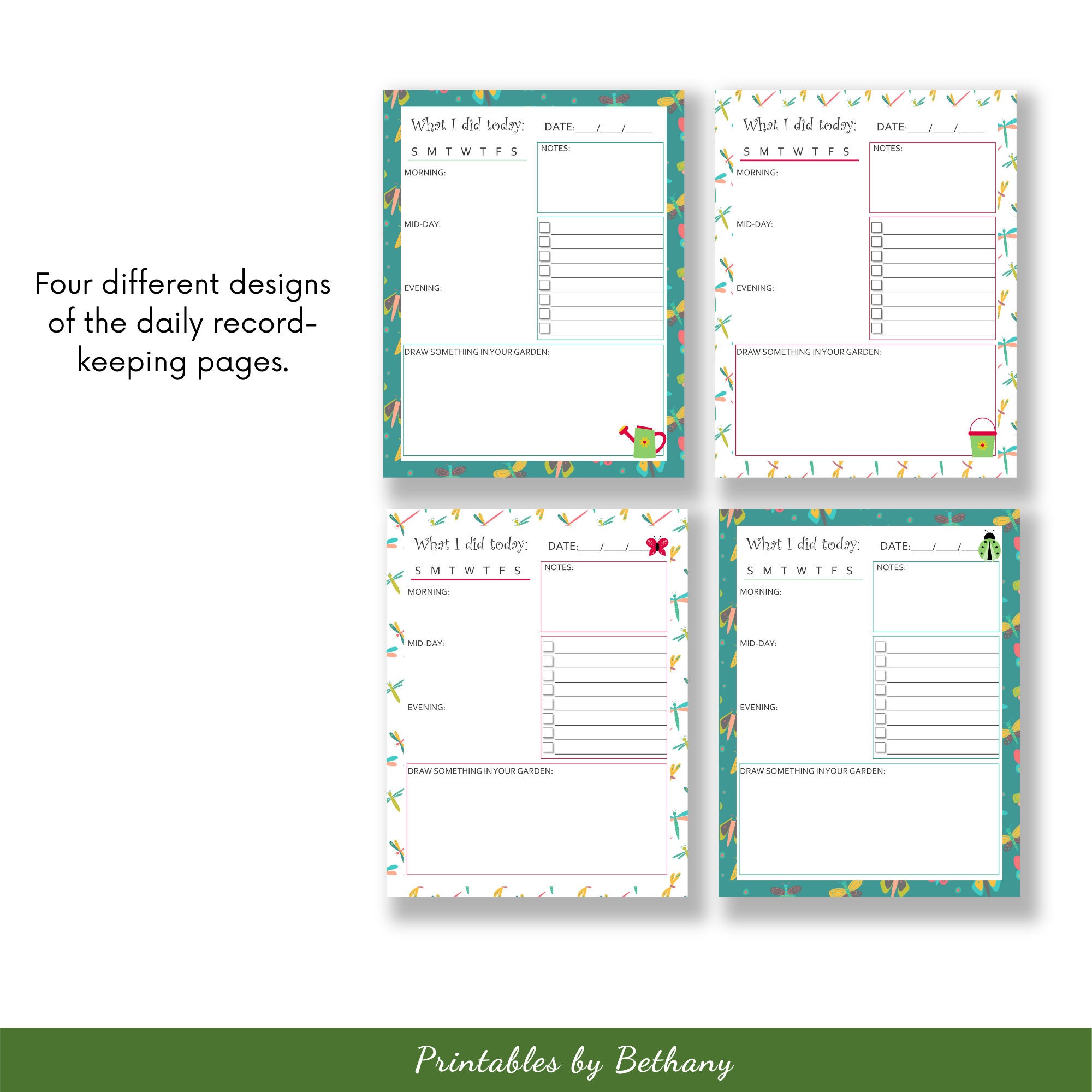Kid's Printable Gardening Journal | Have Spring and Summer Fun While ...