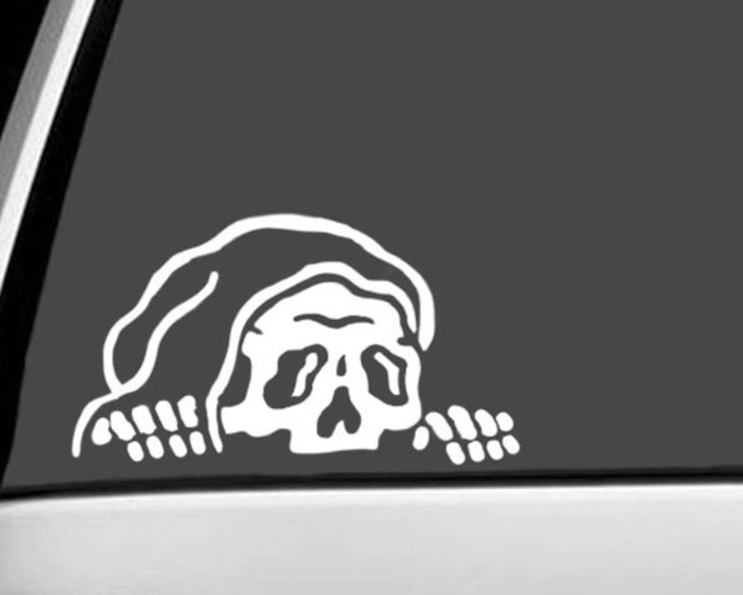 Grim Reaper Lurking Peeking Grim Sticker Peeking Skeleton - Etsy Grim Reaper Lurking Peeking Grim Sticker Peeking Skeleton - Etsy
