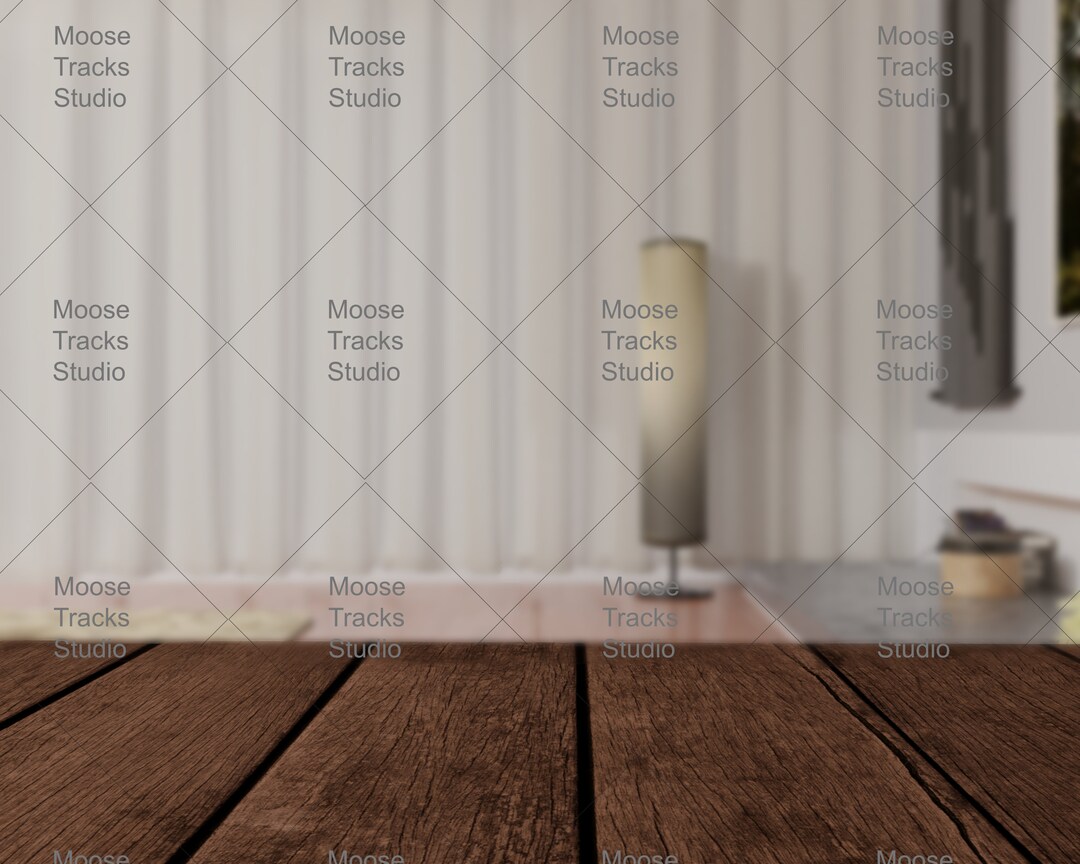 Stock Background for Product Display Living Room With Curtains and Lamp ...