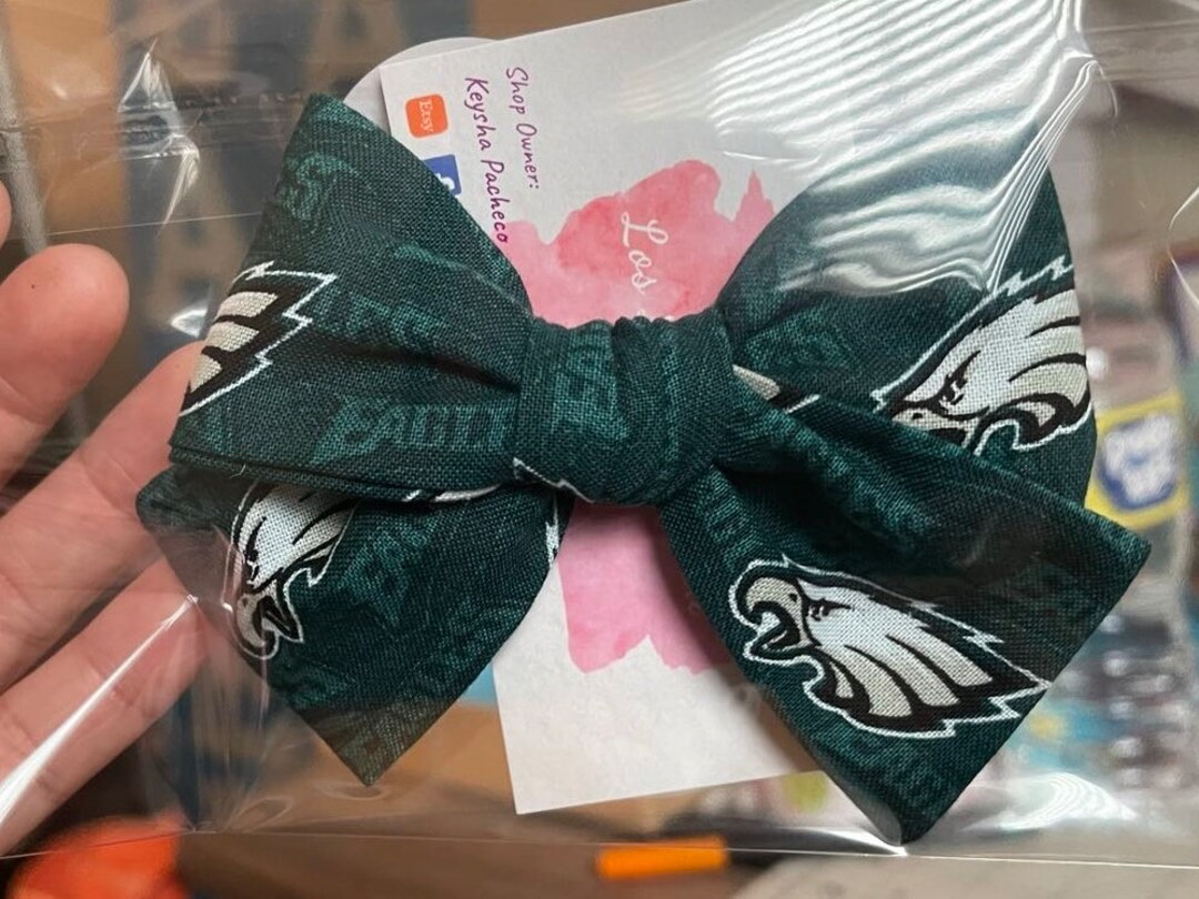 Philadelphia Eagles Knot Bow Baby Headband/ Football Nylon - Etsy