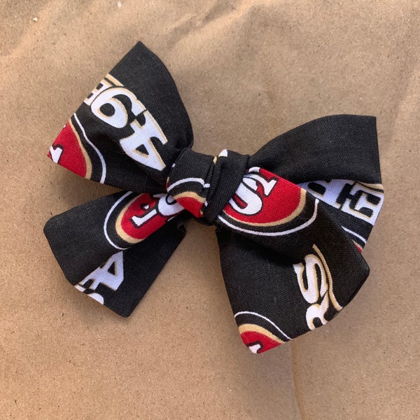 49ers Hair Bow - Etsy