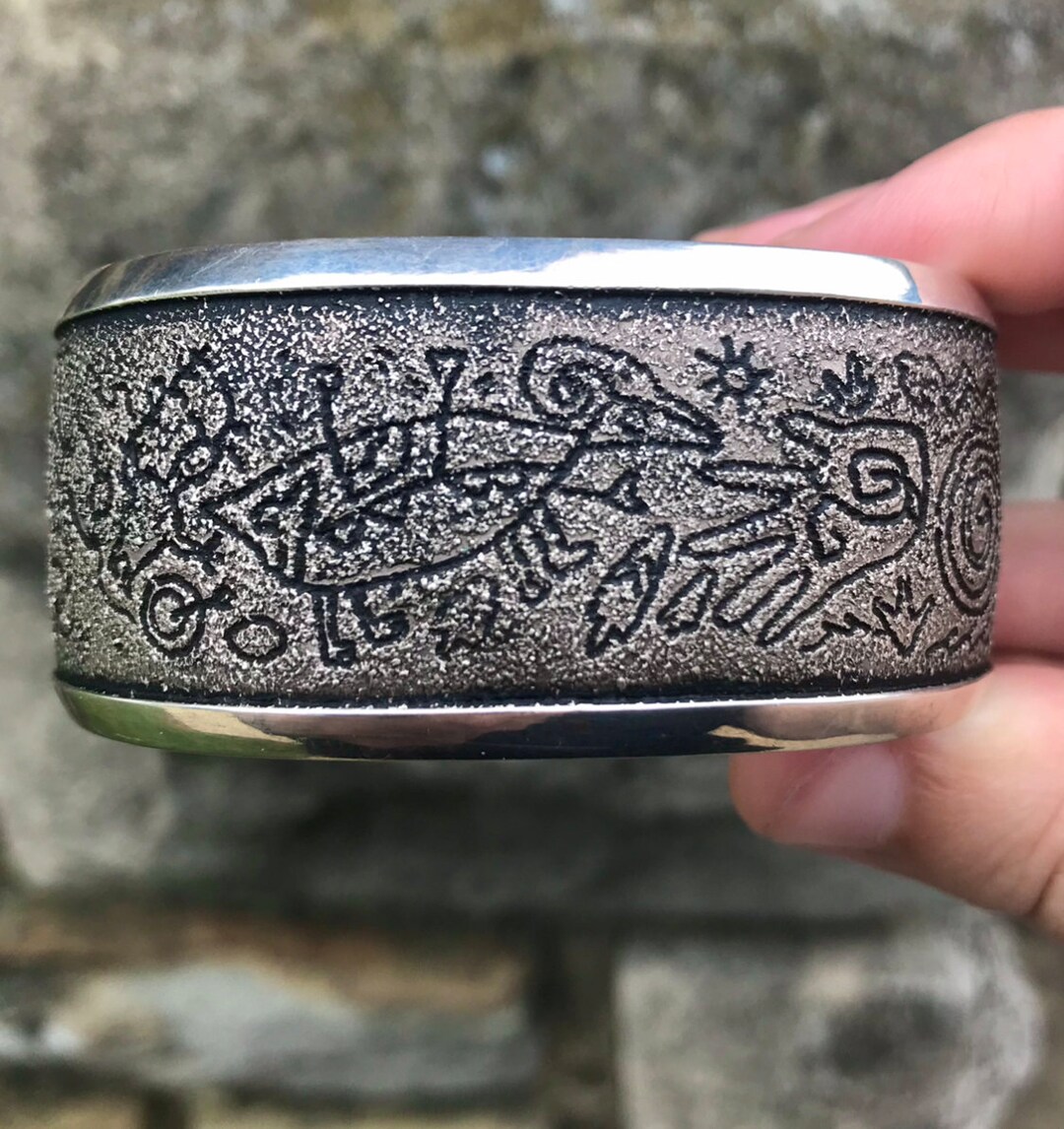 Thomas Singer Petroglyphs Sterling Cuff - Etsy
