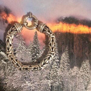 108 Grams Sterling Greek Gods and Goddesses Byzantine Bracelet - Etsy UK