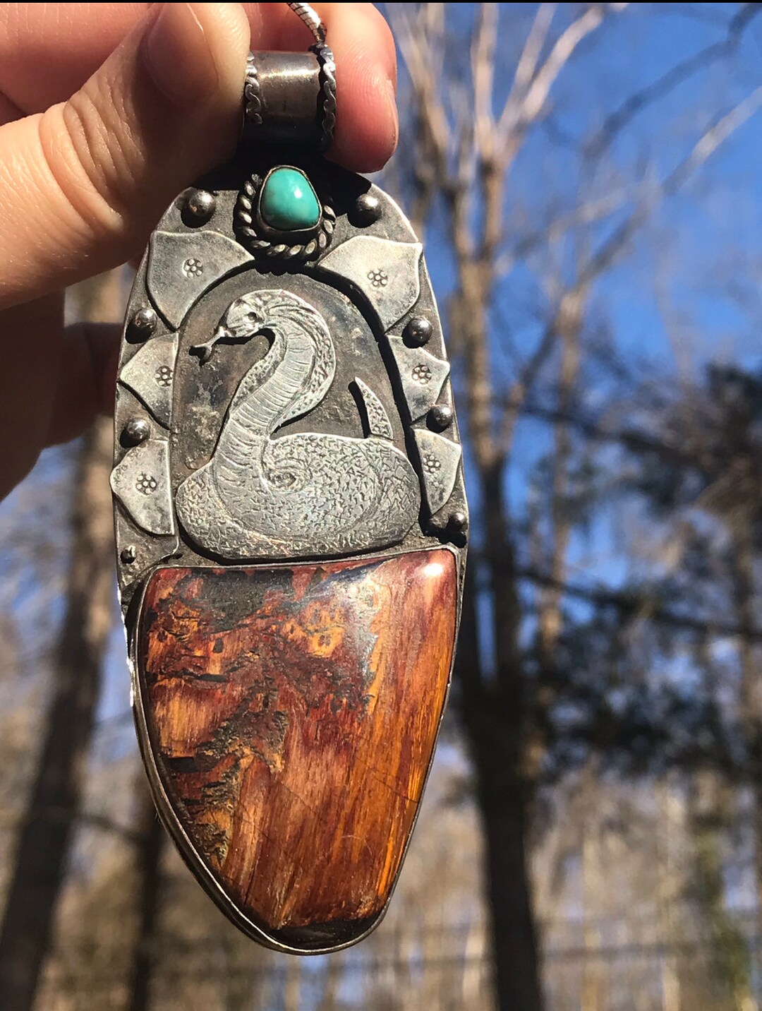 OOAK Naga Talisman Pendant With Rare Marra Mamba Tiger’s Eye (chain ...