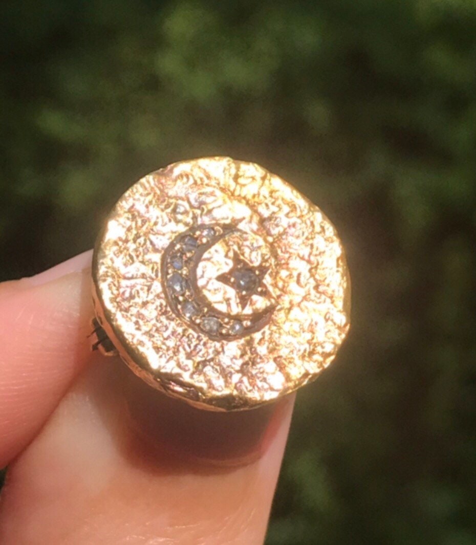 Ultra Rare Victorian Gold & Diamonds Love Token With Inlaid - Etsy