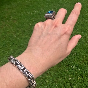 108 Grams Sterling Greek Gods and Goddesses Byzantine Bracelet - Etsy UK