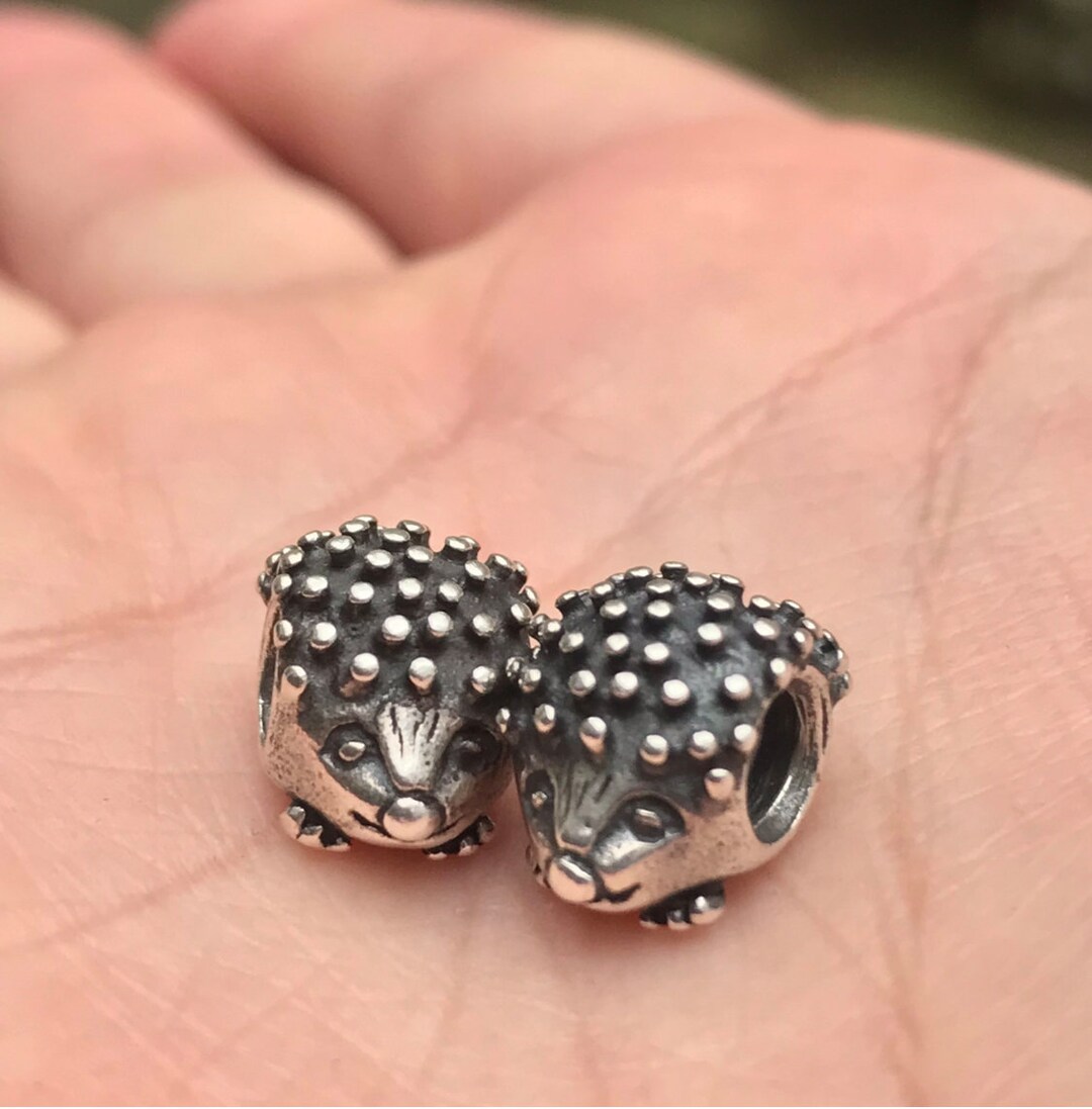 Authentic Retired Pandora Two Original Hedgehog Charms 790333 - Etsy