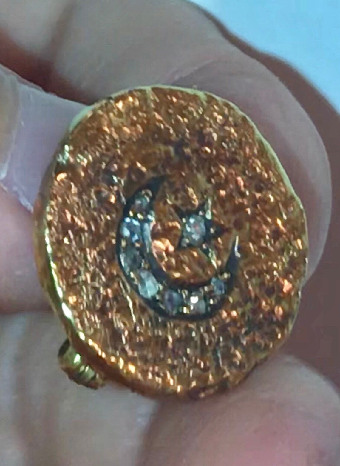 Ultra Rare Victorian Gold & Diamonds Love Token With Inlaid | Etsy