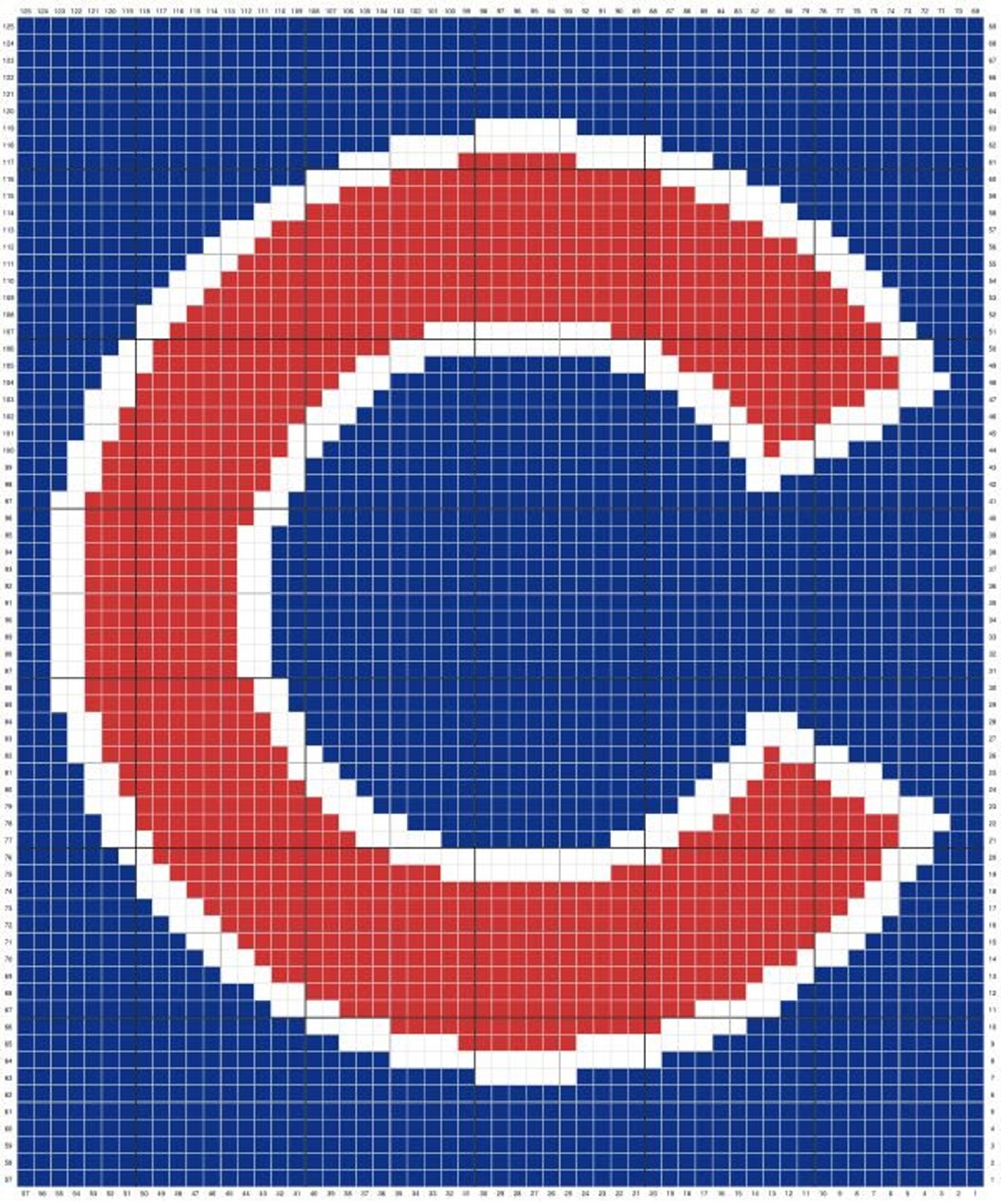 Chicago Cubs Lap Blanket Pattern - Etsy