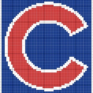 Chicago Cubs C2c Lap Blanket Pattern - Etsy